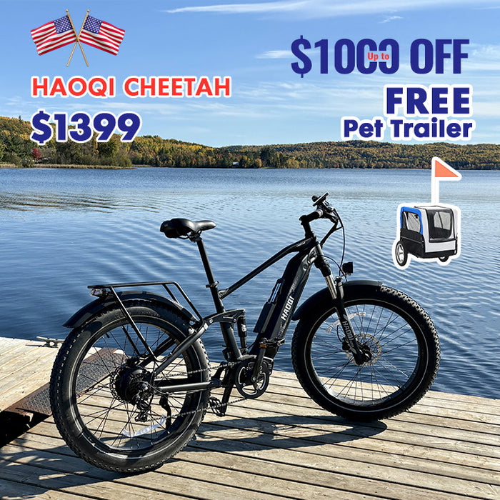 HAOQI Mustang Premium Electric Mountain Bike (UL Certified)